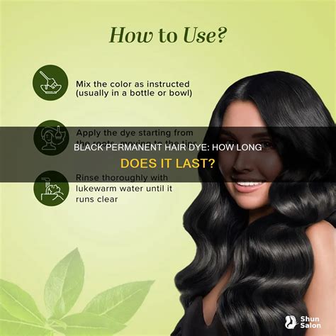 Black Permanent Hair Dye How Long Does It Last Shunsalon