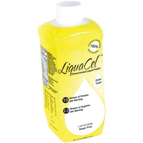 Liquacel Concentrated Liquid Protein Sugar Free Lemonade 32 Oz 1 Pack