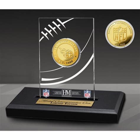 The Highland Mint Tennessee Titans Gold Coin With Acrylic Display