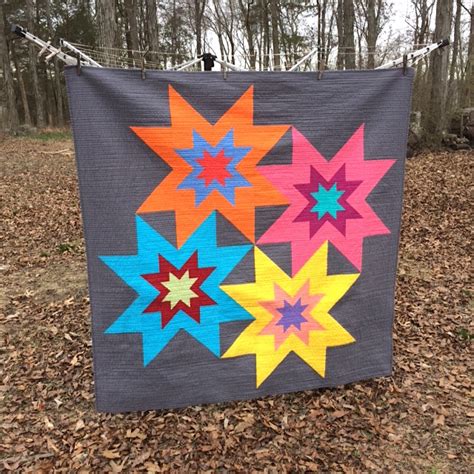 Confessions Of A Fabric Addict Stunning Stars Quilt 2 Exploding