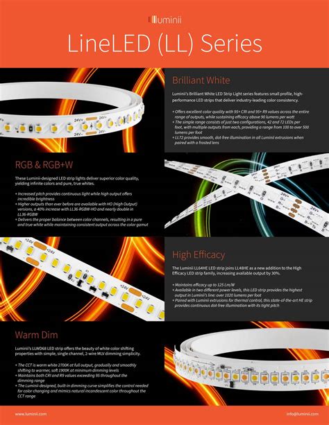Luminii Led Tape Series One Sheet By Luminii Issuu