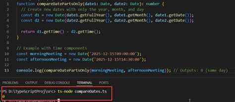 How To Compare Dates In Typescript
