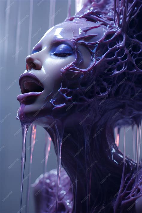 Premium Photo The Enigmatic Saga Of The Swedish Model Queen Feminine Insanity Blurple Spitting