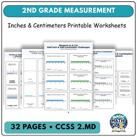 2nd Grade Measurement Inches And Centimeters Printable Worksheets 32