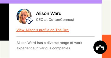Alison Ward Ceo At Cottonconnect The Org