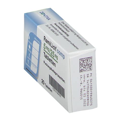 Ramilich® Comp 5 Mg25 Mg 20 St Mit Dem E Rezept Kaufen Shop Apotheke