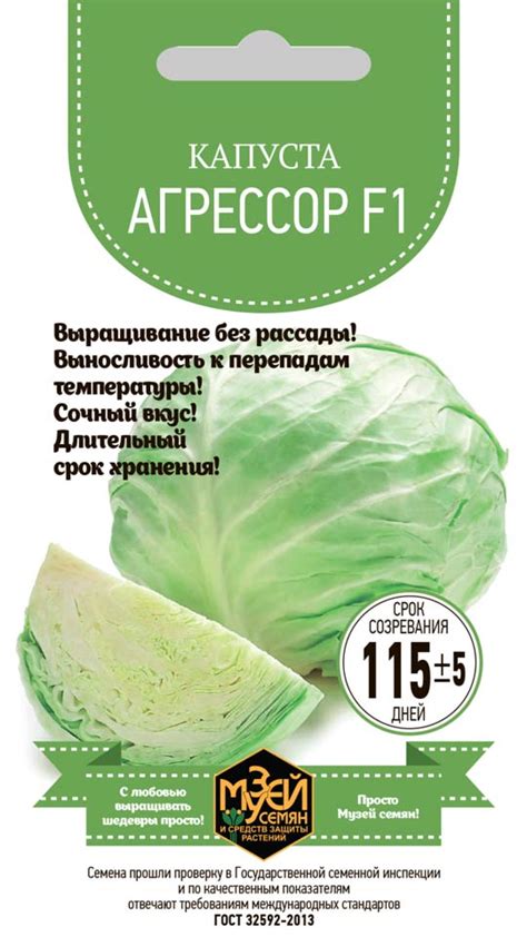 Капуста Агрессор F1 - Музей Семян