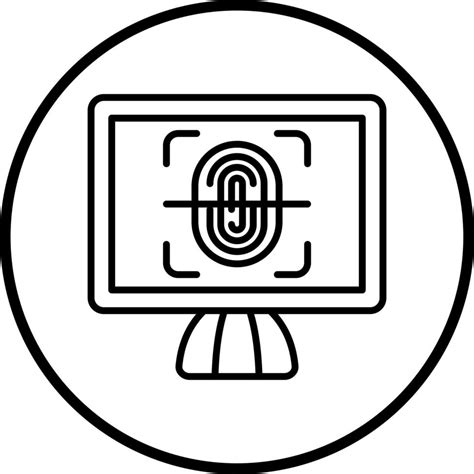 Biometrics Vector Icon Style 22117969 Vector Art At Vecteezy