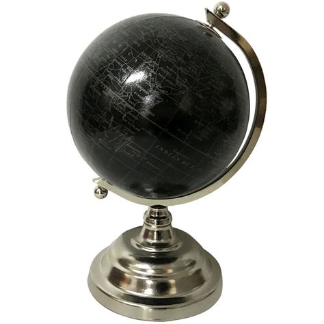 Black Metal Globe 105 Black Globe Globe Black Metal