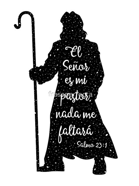 Póster El Señor Es Mi Pastor Salmo 231 De Fraseperfecta Redbubble