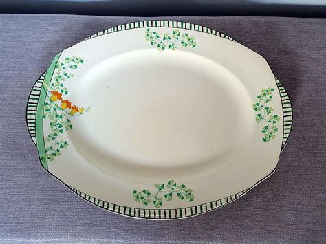 Burleigh Ware Oval Plate Annas Art Deco