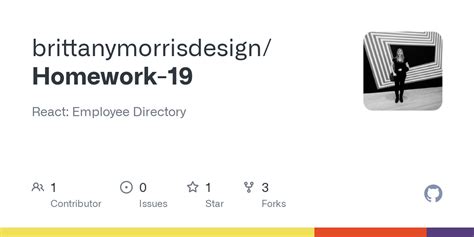 GitHub Brittanymorrisdesign Homework 19 React Employee Directory