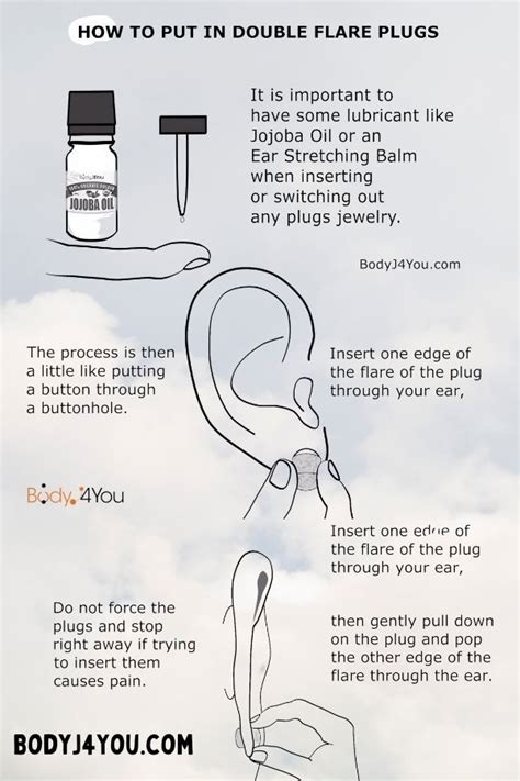 How To Insert Double Flared Plugs Wear Saddle Gauges Use An Ear