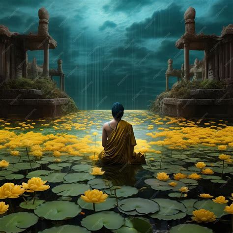 Premium Photo Illustration Of Naag Devta Sitting In Water From Some