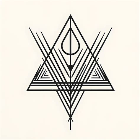 Sharp Geometry Solid White Background Stock Illustration