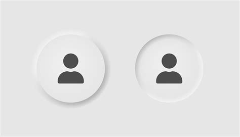 Premium Vector User Icon In Neumorphism Style Icons For Business