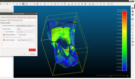 Cad Cloudcompare M3c2 Vs C2m Signed Distance Outputs Reference Cloud Problem Engineering