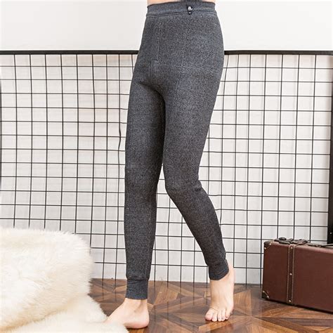 Ab内衣冬季男超厚热能色拉姆红外绒加绒加厚男士中老年长裤保暖裤虎窝淘