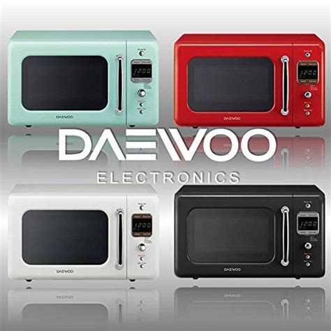 Daewoo Retro Microwave Oven 07 Cu Ft Mint Green 700w Stylish Retro