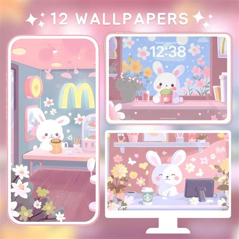 Cute Kawaii Wallpaper Pink Aesthetic Wallpaper For Desktop Ipad