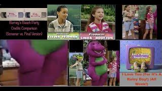 Barneys Beach Party Credits Comparison Screener Vs Final Version