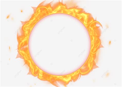 Ring Of Fire Circular Light Effect Ring Of Fire Round Flame Png