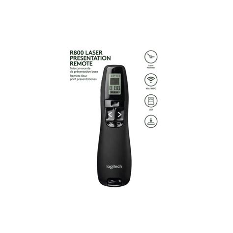 Logitech R800 Wireless Presenter Green Laser Pointer Mega Zone