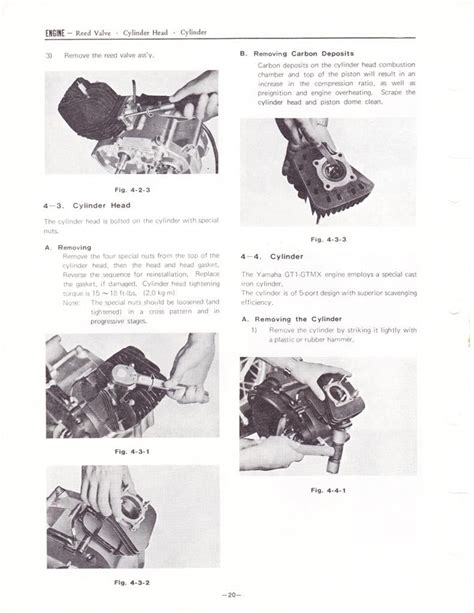 1975 Yamaha Gtmxb Service Manual Retro Motorcycle Manuals