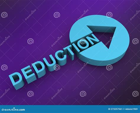 Deduction Poster With Hands And Scissors On Vector Illustration