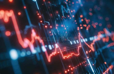 Graph Showing A Declining Economy Stock Illustration Illustration Of