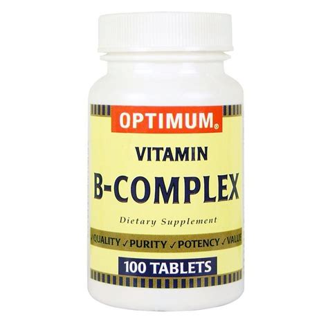 Optimum Vitamin B Complex Tablet 100 Ct Online Marketplace Everymarket