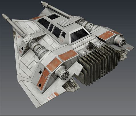 Star Wars T 47 Airspeeder 3d Model