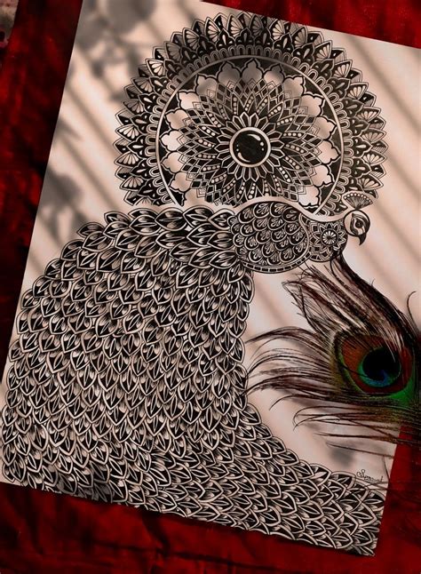 Peacock Mandala Art Mandala Drawing Mandala Art Lesson Mandala Design Art