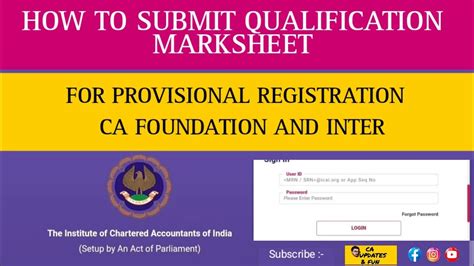 How To Update Qualification Marksheet Ca Direct Entry Marksheet