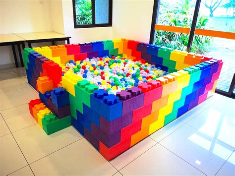 Small Rainbow Ball Pit Rental Party People