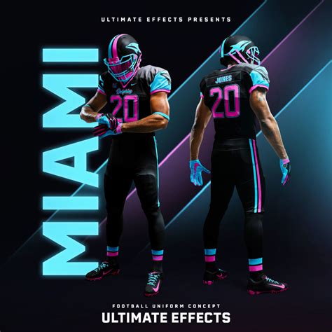 Designer Creates Amazing Miami Vice Inspired Dolphins Concept Uniforms