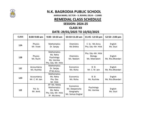 Remedial Teaching Schedule Xii Pdf Remedial Teaching Schedule Xii Pdf
