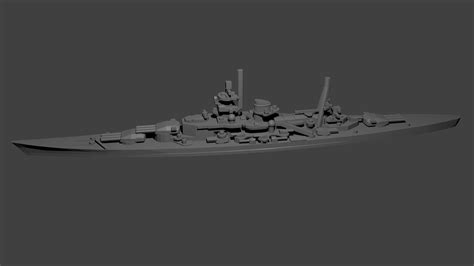German Scharnhorst Class Battleship 3d Model 3d Printable Cgtrader