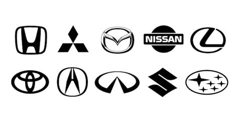 Colección De Logotipos De Marcas De Automóviles Incluido Honda