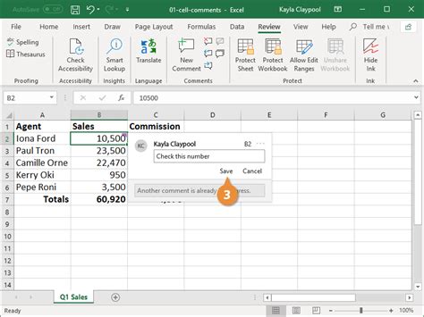 Insert Comment In Excel Customguide