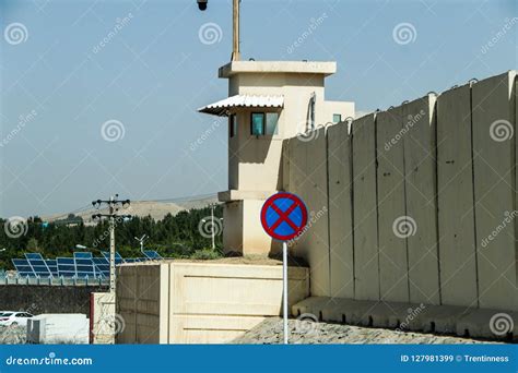 Afghanistan Military Outpost In The Middle Of The Desert Editorial