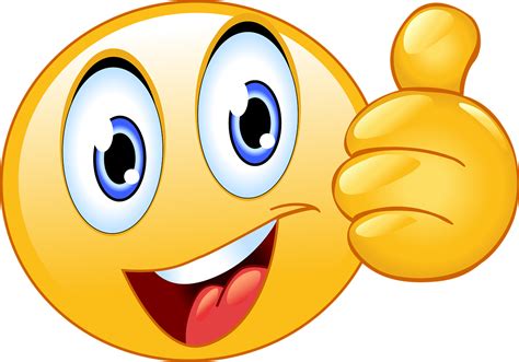 Thumbs Up Smiley Face Png
