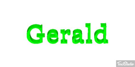 Gerald Name Animated  Logo Designs
