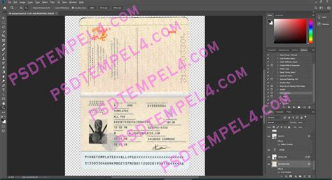 Denmark Passport Psd Template Fake Fully Editable Cheap Price