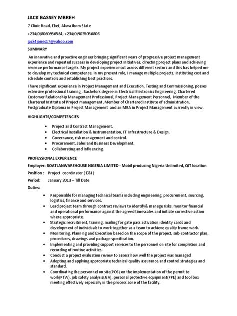 Jack Bassey Mbreh Pdf Occupational Safety And Health Project Management