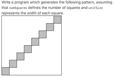 Solved Write A Program Which Generates The Following