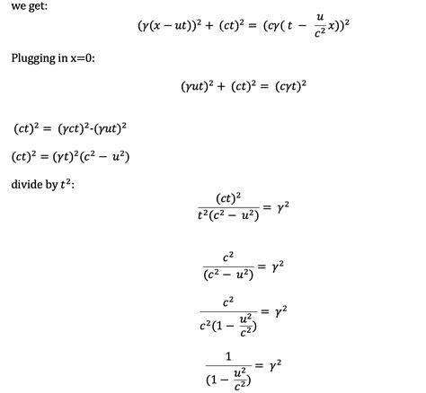 The Lorentz Factor And The Invariance Of Relativity Mathintuitions