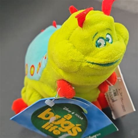 Heimlich A Bugs Life Plush Caterpillar Disney Pixar Mini Bean Bag 9