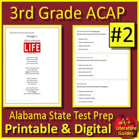 3rd Grade Acap Test Prep Ela Reading Passages And Questions Alabama Practice Tests