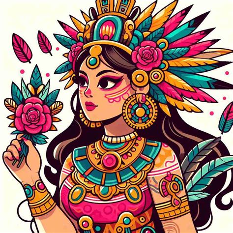 Xochiquetzal Goddess Of Fertility Aztec Goddess Aztec God Xochiquetzal